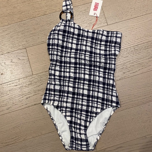 SOLID & STRIPED | Swim | Solid Striped The Juliana Navywhite One Piece ...